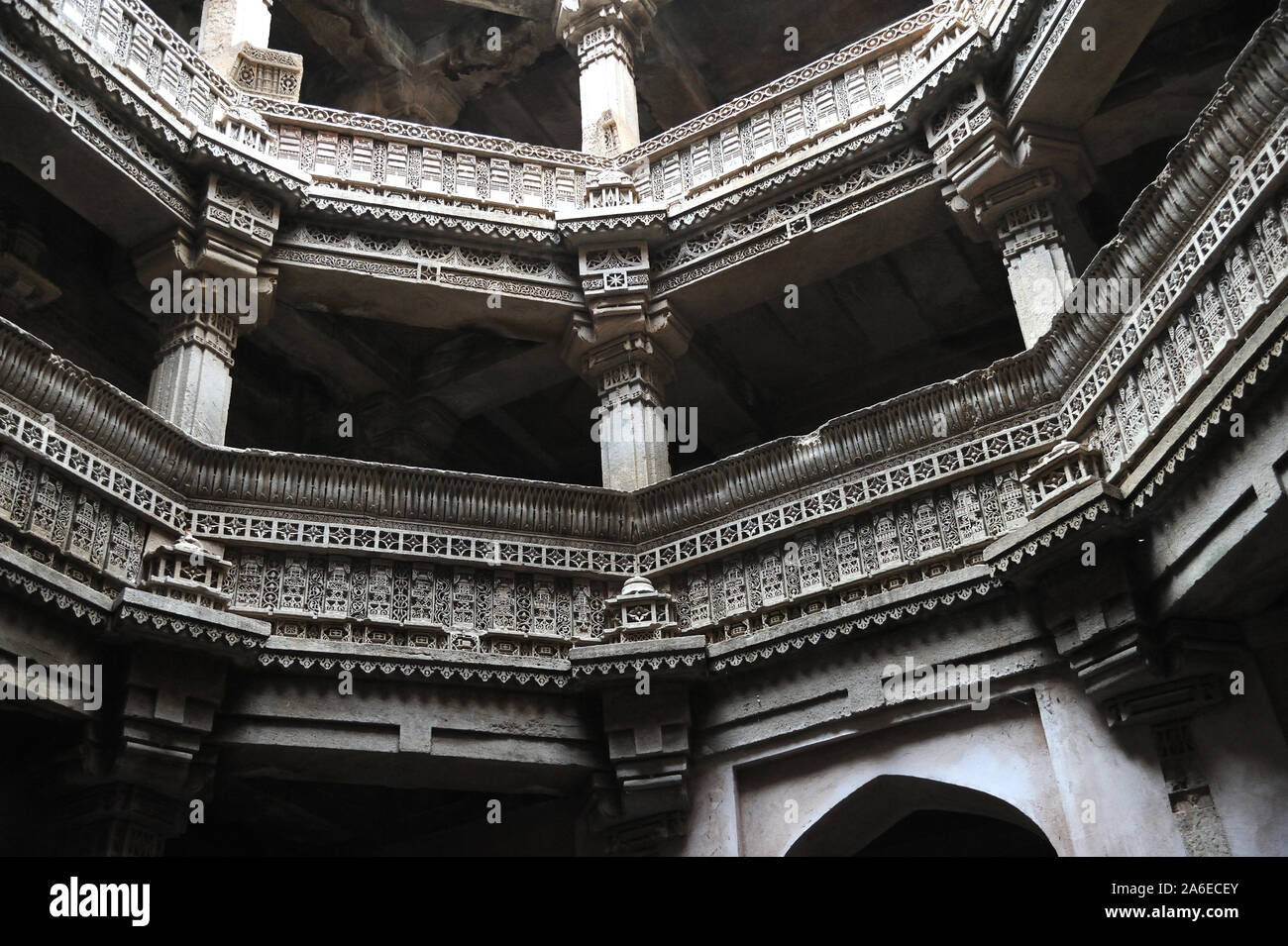 Ahmedabad, Gujarat, India -Asia: Adalaj Stepwell Beautiful architecture ...