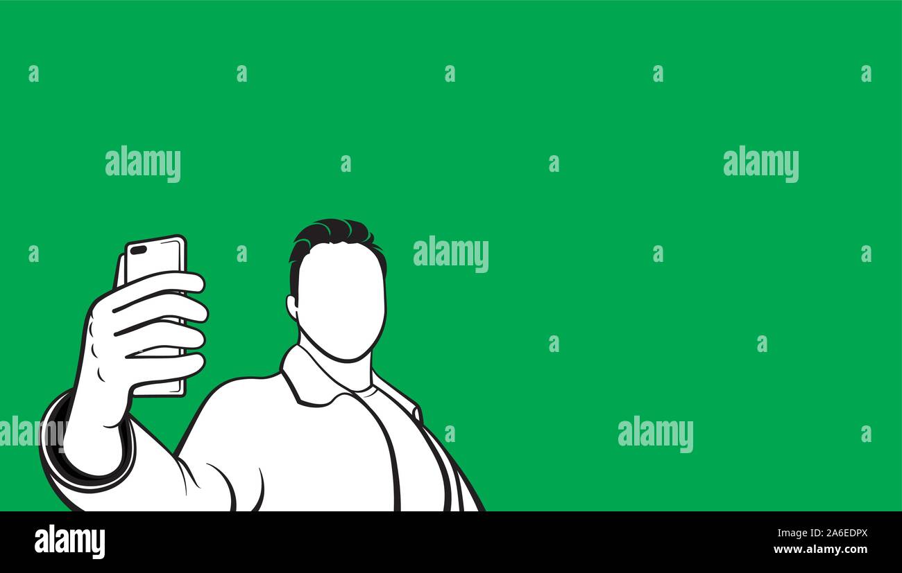 Selfie template hi-res stock photography and images - Alamy