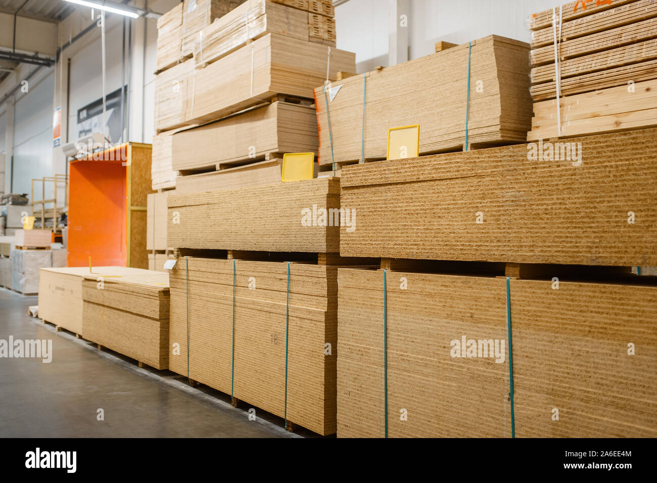 Hardware store assortment, packs of chipboard Stock Photo - Alamy