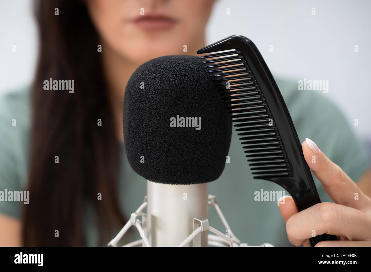 Asmr woman hi-res stock photography and images - Alamy