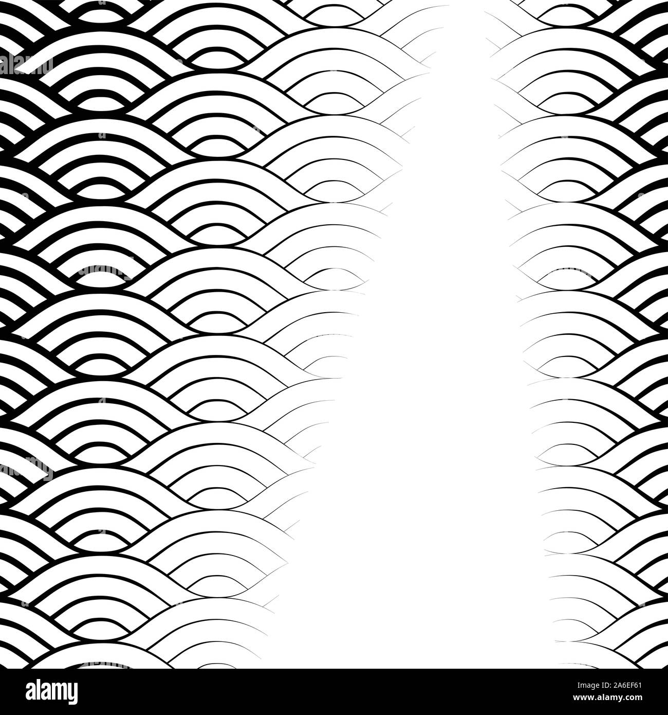 Background with abstract line waves pattern and thickness gradient ...