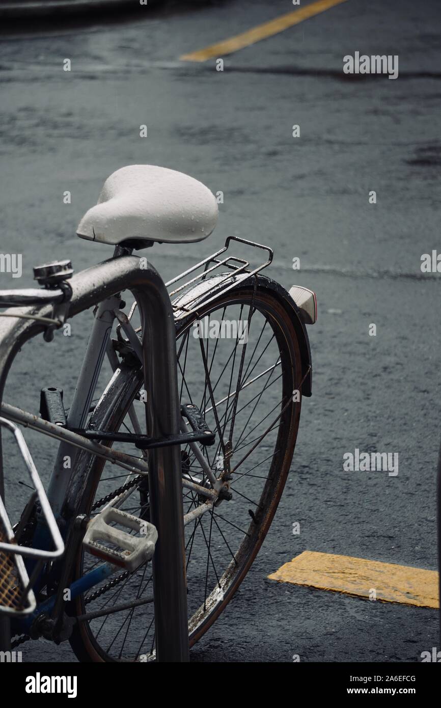 bicycle transportation on the street Stock Photo - Alamy