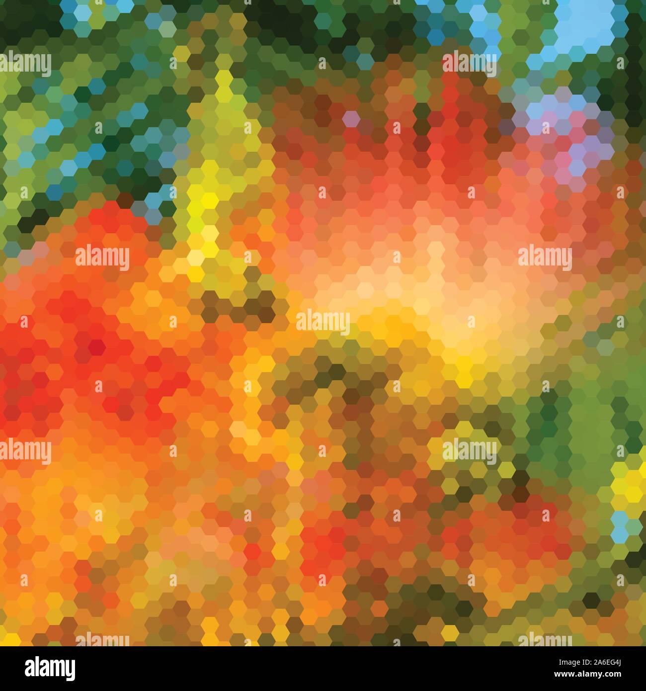 Background with colorful hex grid Stock Vector Image & Art - Alamy