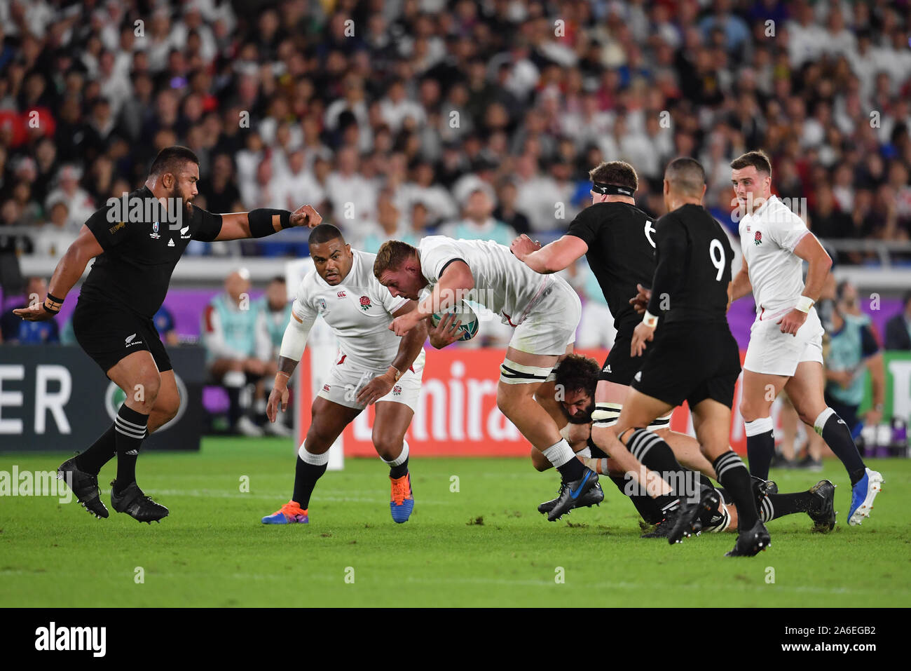 England's Sam Underhill in action during the 2019 Rugby World Cup Semi ...
