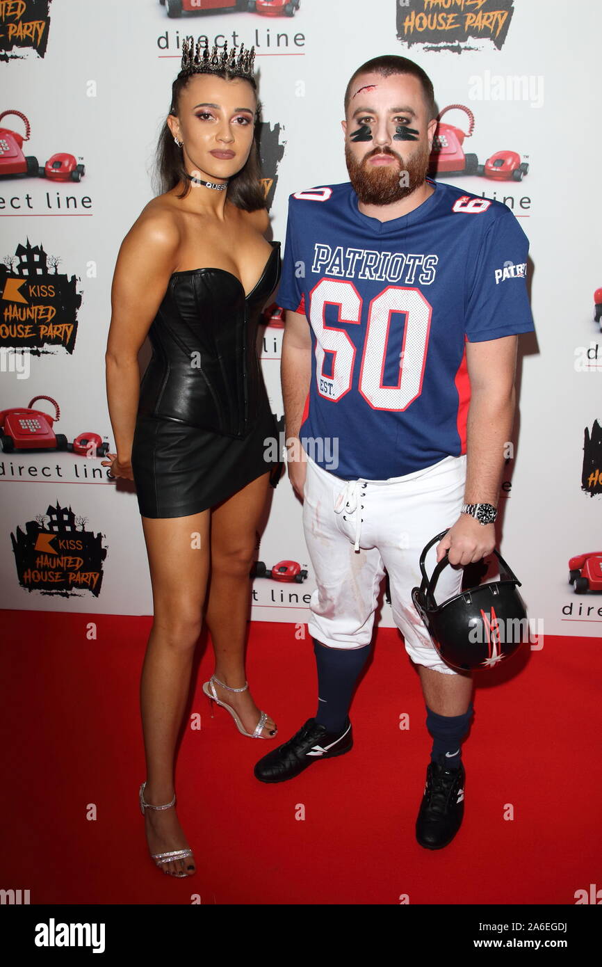 Tom Green and Daisy Maskell at the KISS Haunted House Party at the SSE ...