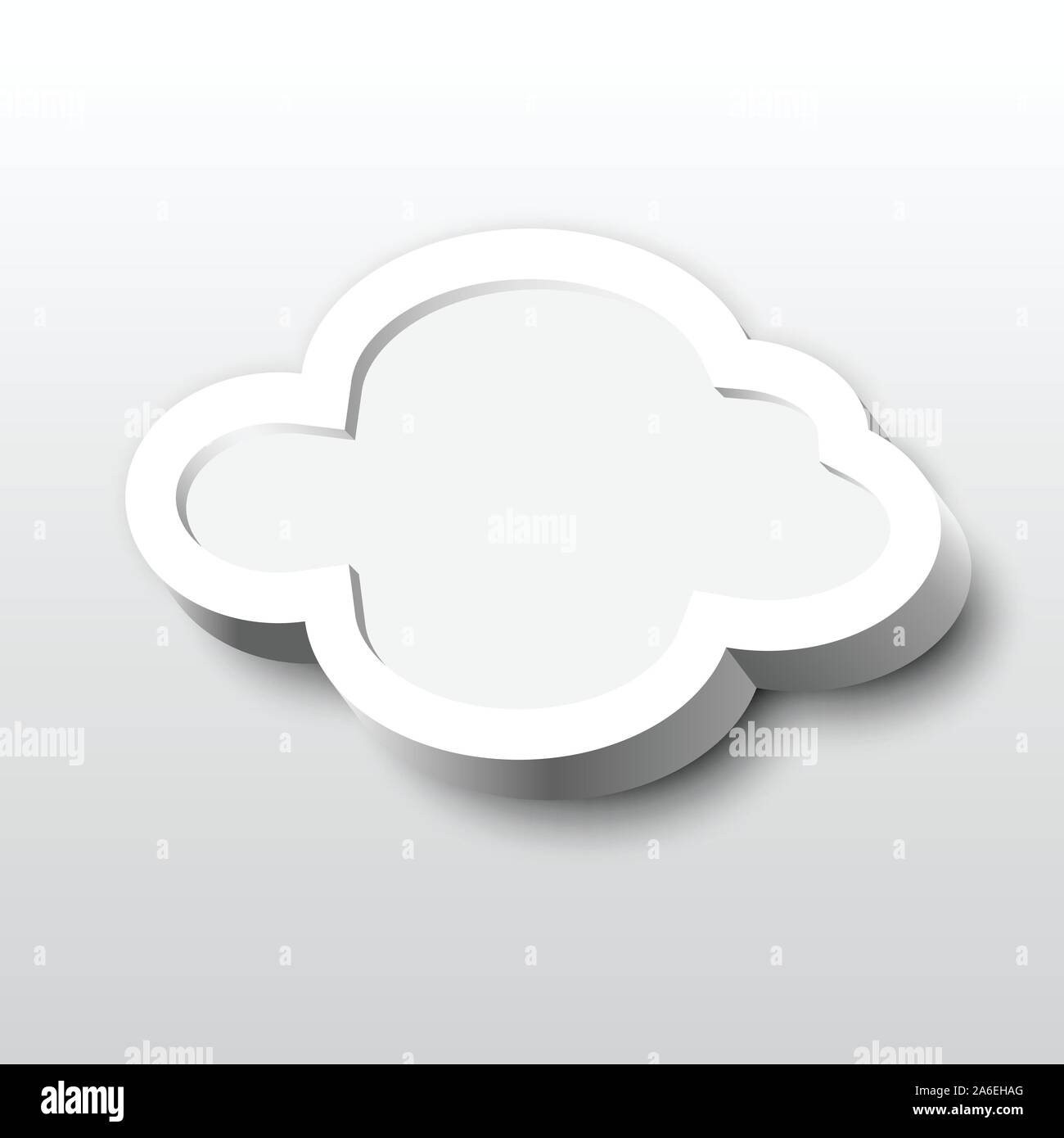 3d cloud frame Stock Vector Image & Art - Alamy