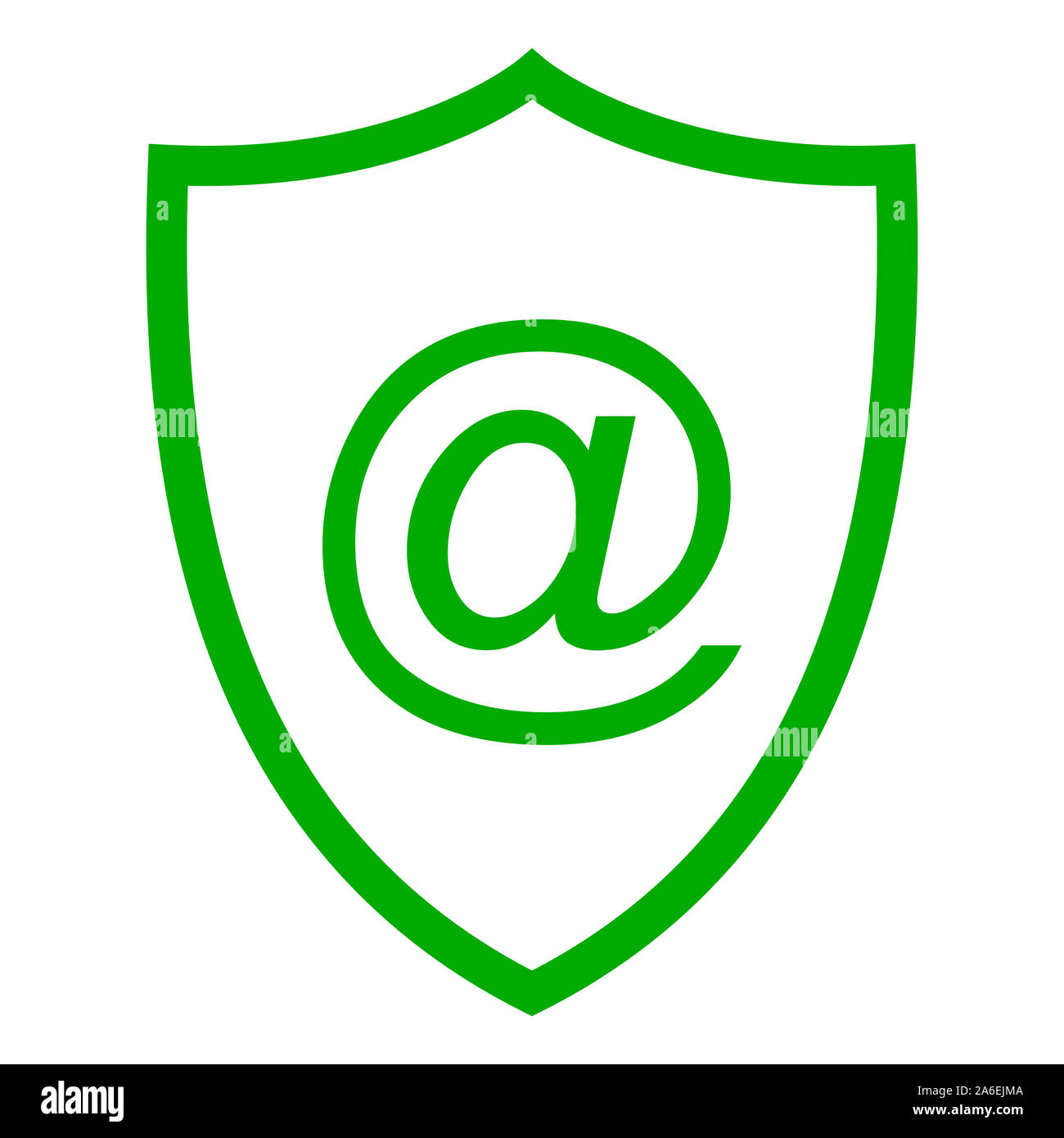 Shield mail icon guard Cut Out Stock Images & Pictures - Alamy
