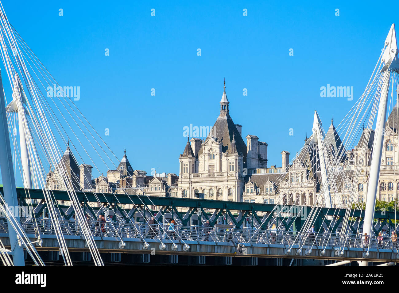Cable stayed pedestrian bridges hi-res stock photography and images - Alamy