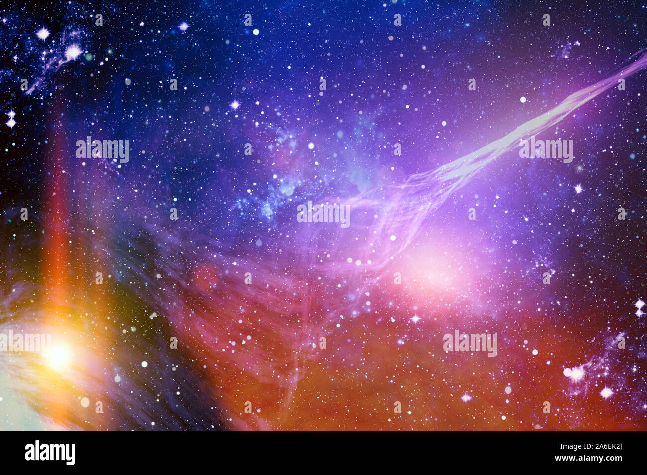 Space background with red nebula and stars. Elements of this image ...