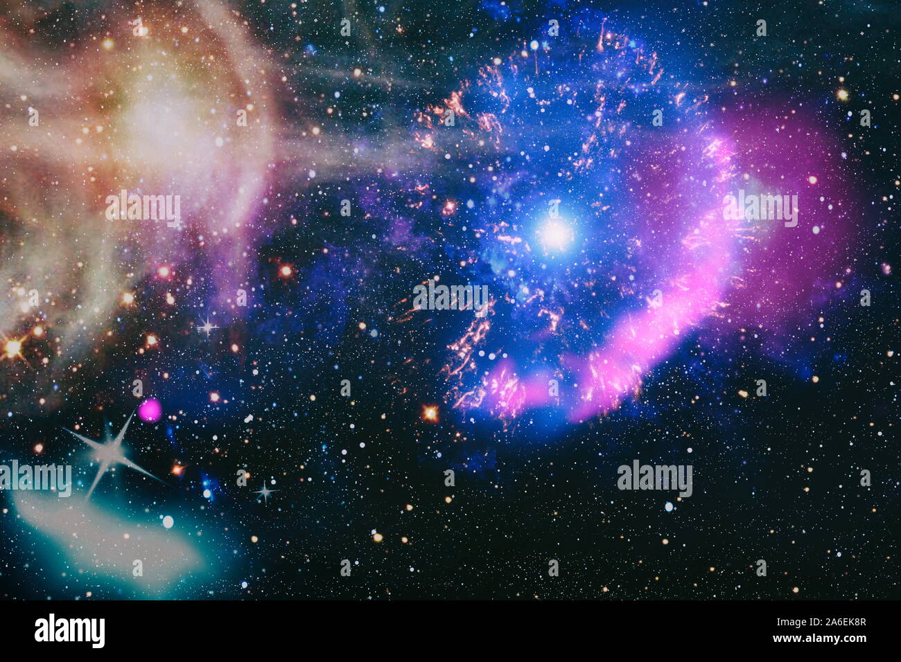 Small part of an infinite star field of space in the Universe ...