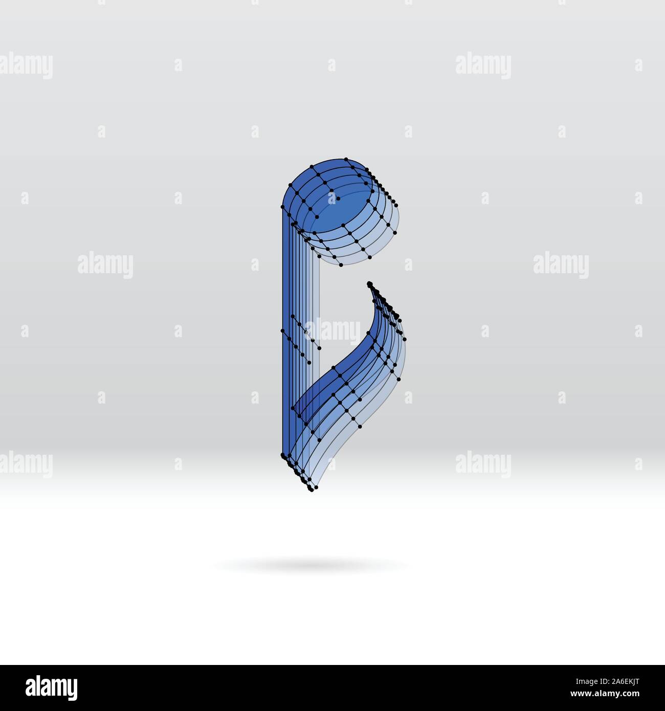 Transparent music note with dotted scheme Stock Vector Image & Art - Alamy
