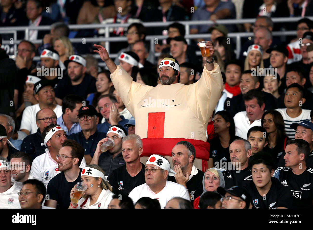 England fans in the stands celebrate after the 2019 Rugby World Cup ...