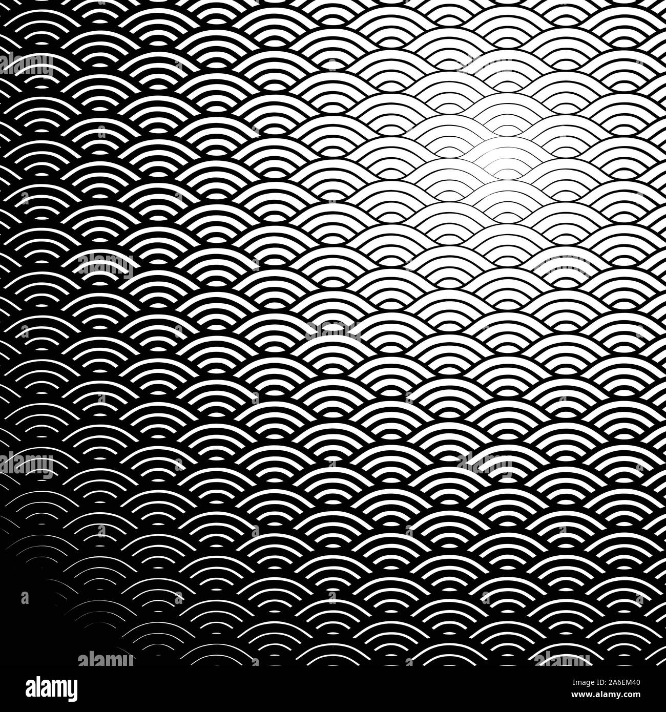 Background with abstract line waves pattern and thickness gradient ...