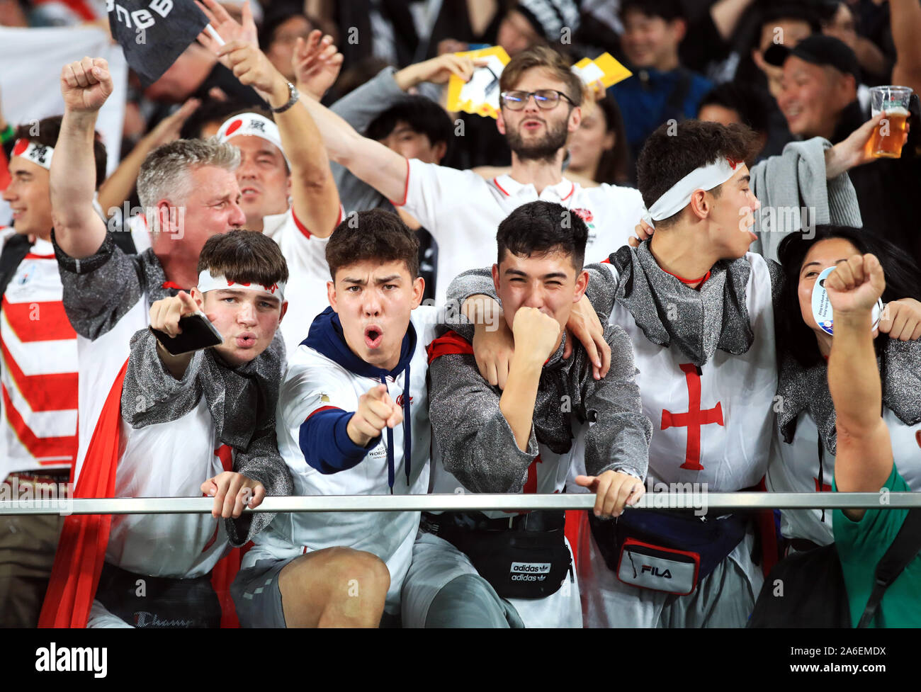 England fans celebrate after the 2019 Rugby World Cup Semi Final match ...