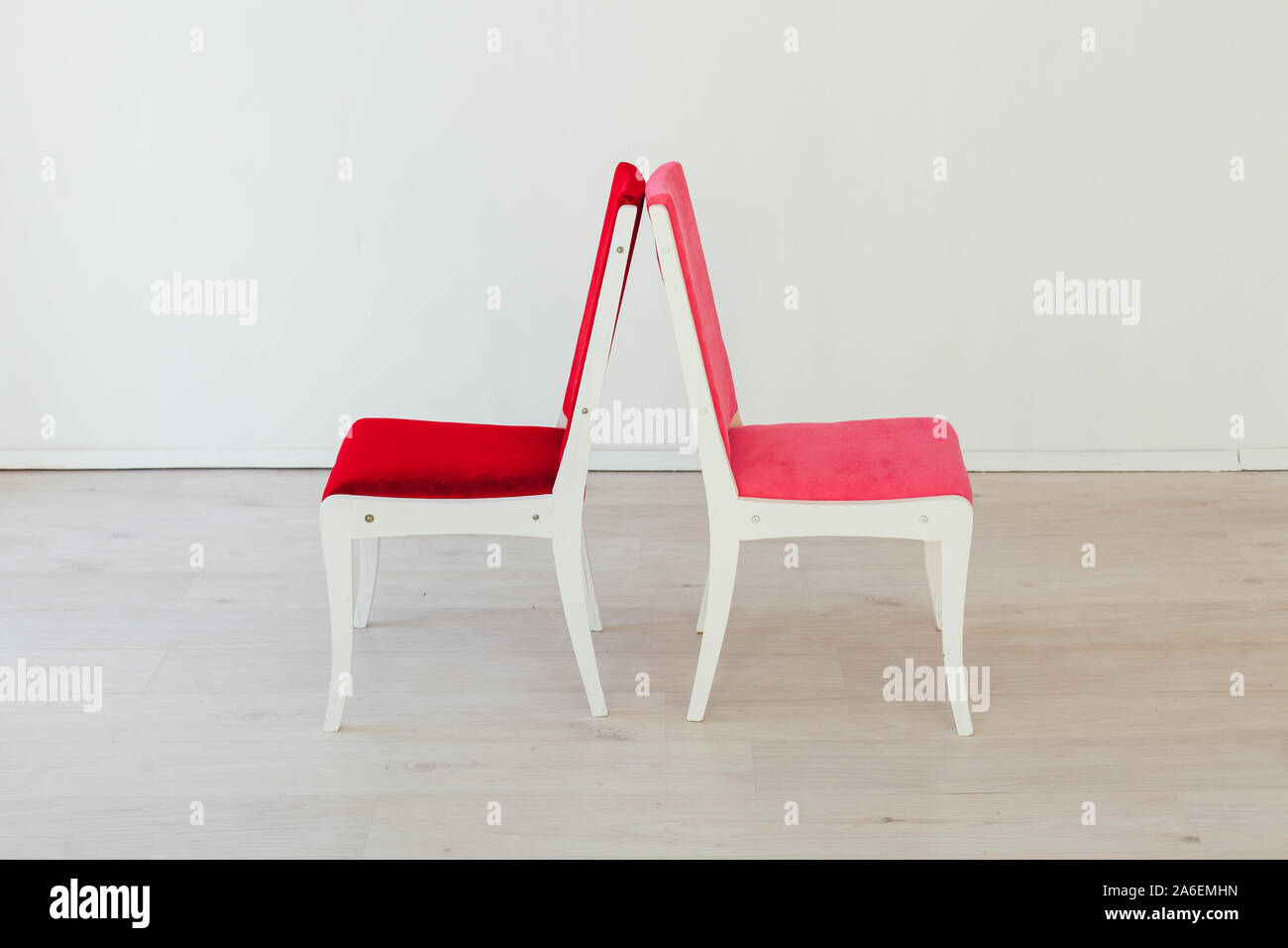 two chairs in an empty interior room Stock Photo - Alamy