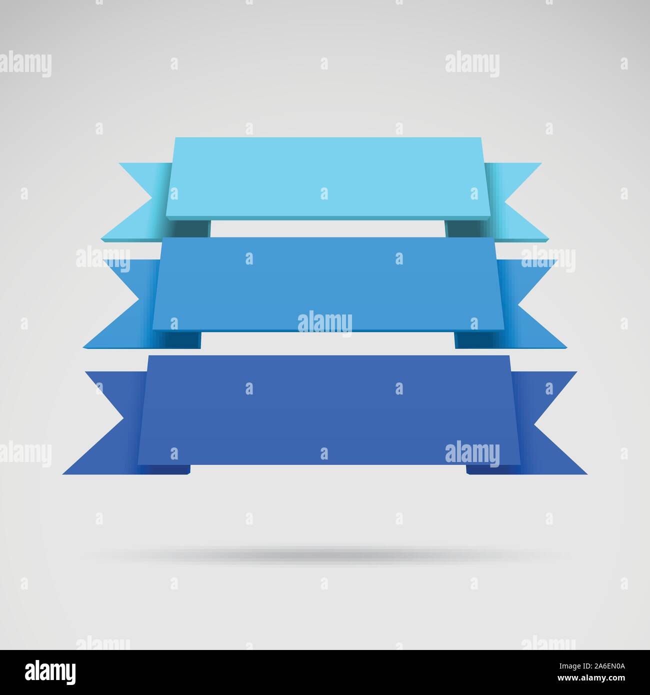 Infographic vector 3D blue ribbons Stock Vector Image & Art - Alamy