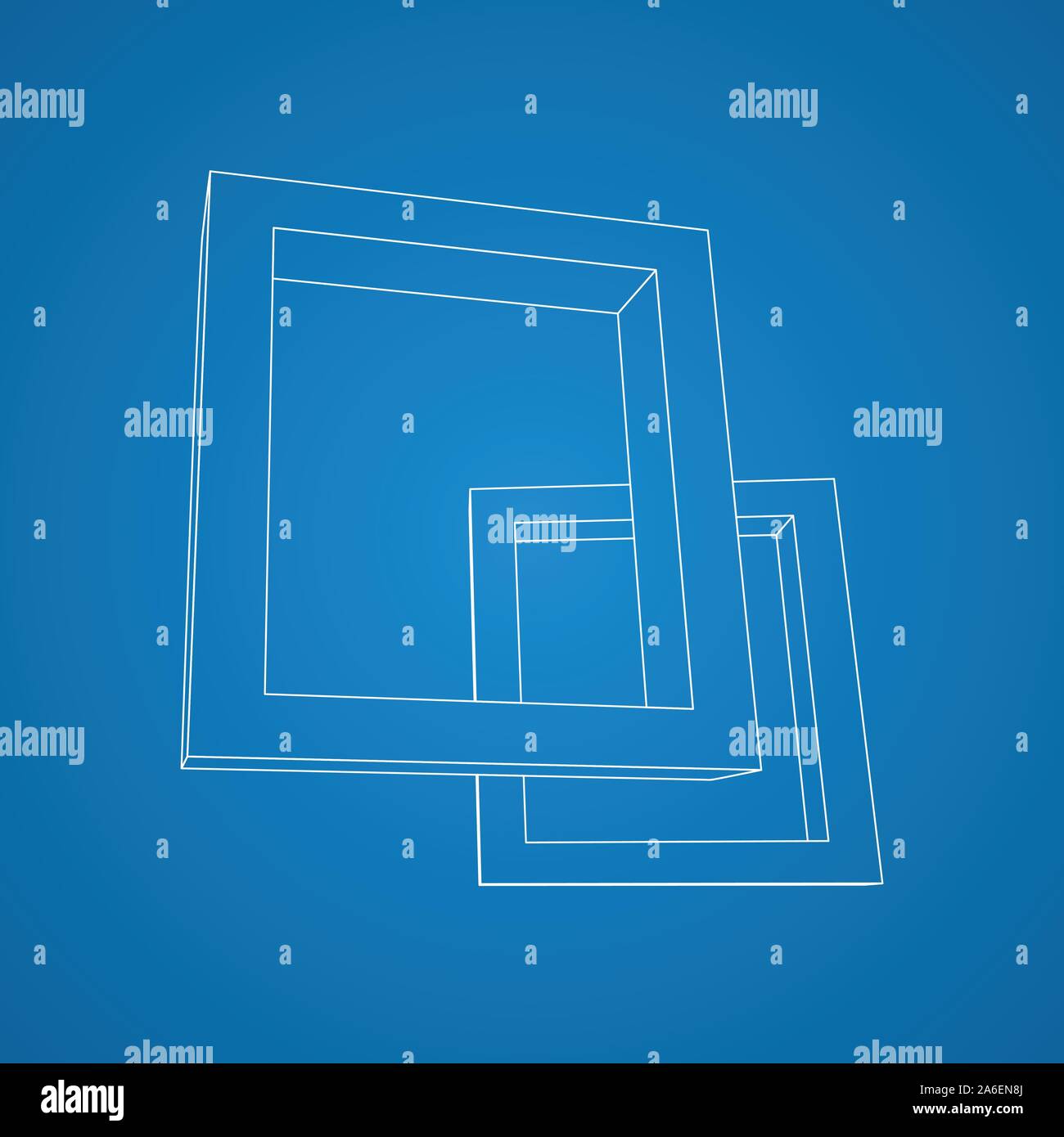 Two rectangular frames Stock Vector Images - Alamy