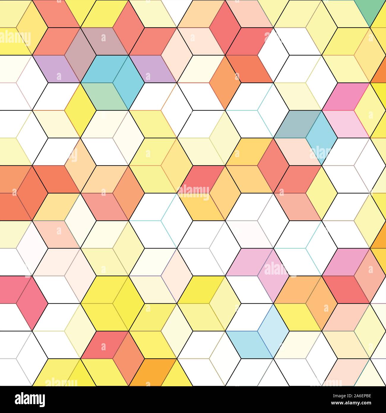 Colorful unusual mosaic tile Stock Vector Images - Alamy