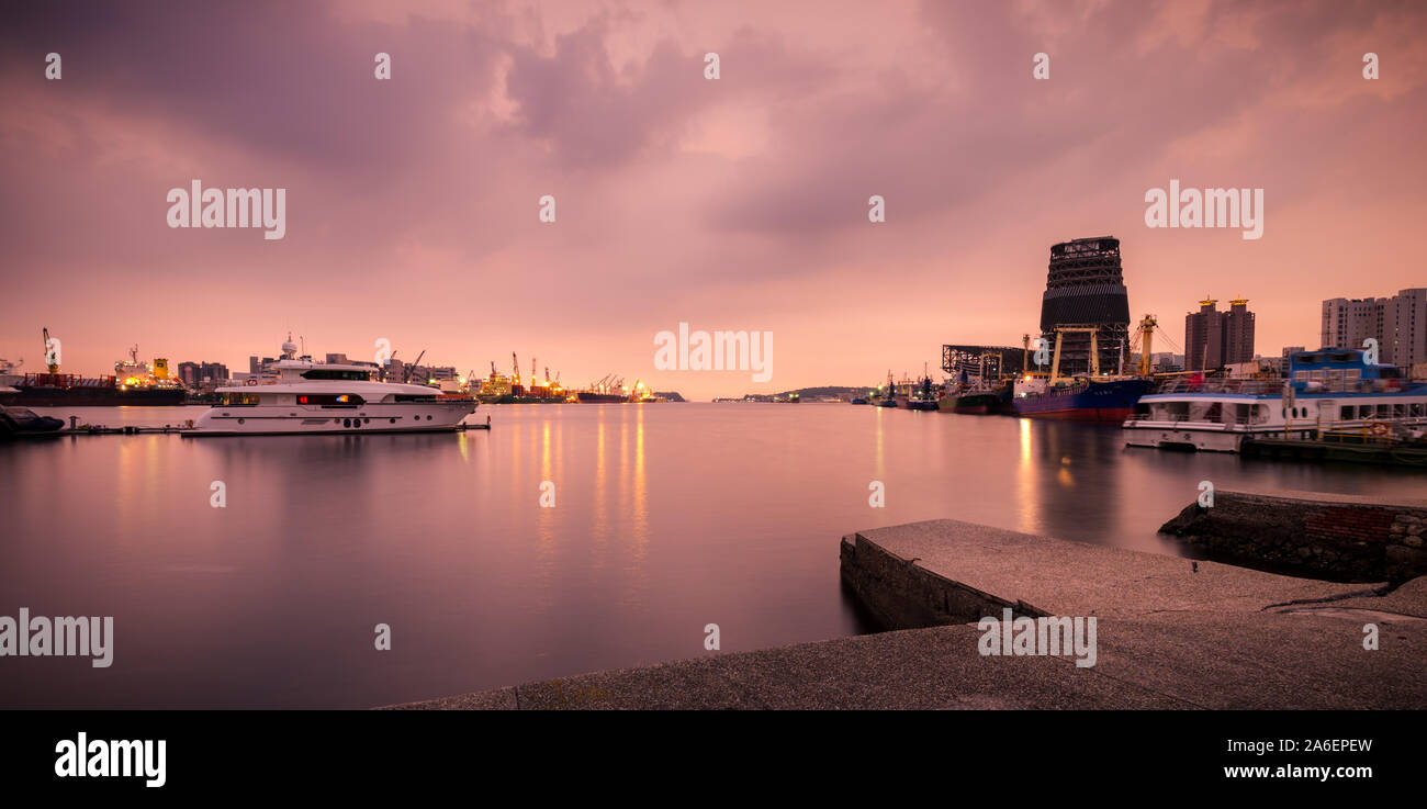 Kaohsiung Harbor, Taiwan Stock Photo - Alamy
