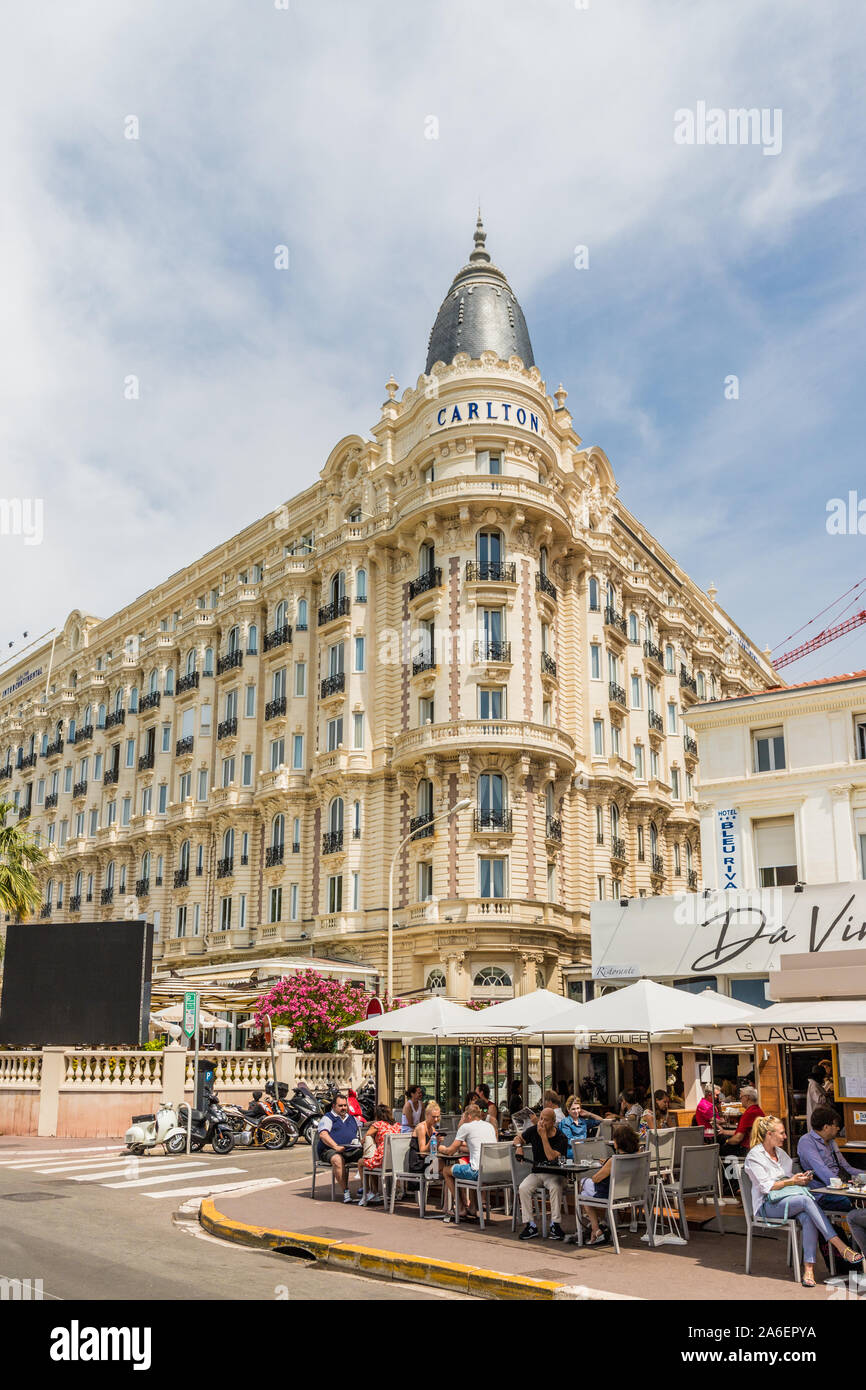 A typical view in Cannes in France Stock Photo - Alamy