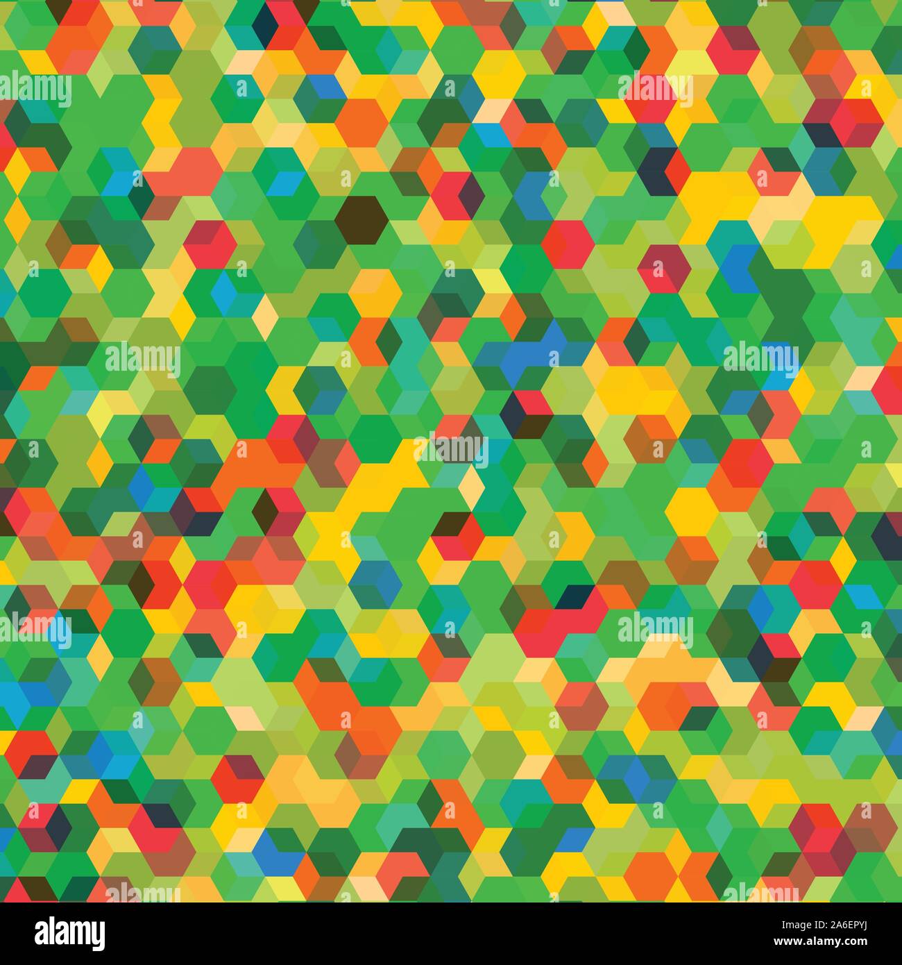 Abstract background with colorful hex polygons Stock Vector Image & Art ...