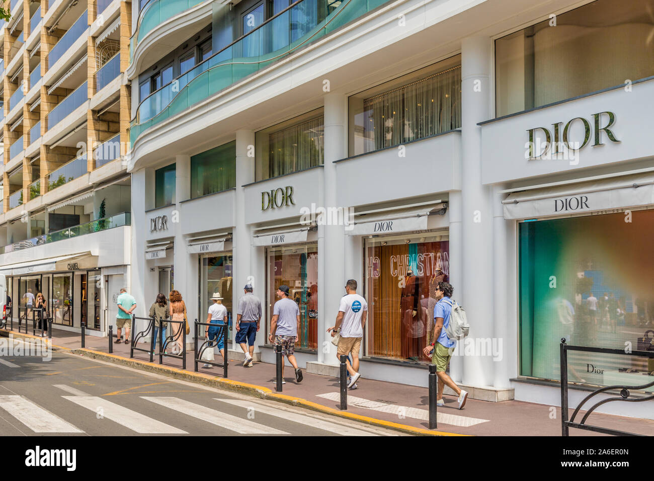 A typical view in Cannes in France Stock Photo - Alamy