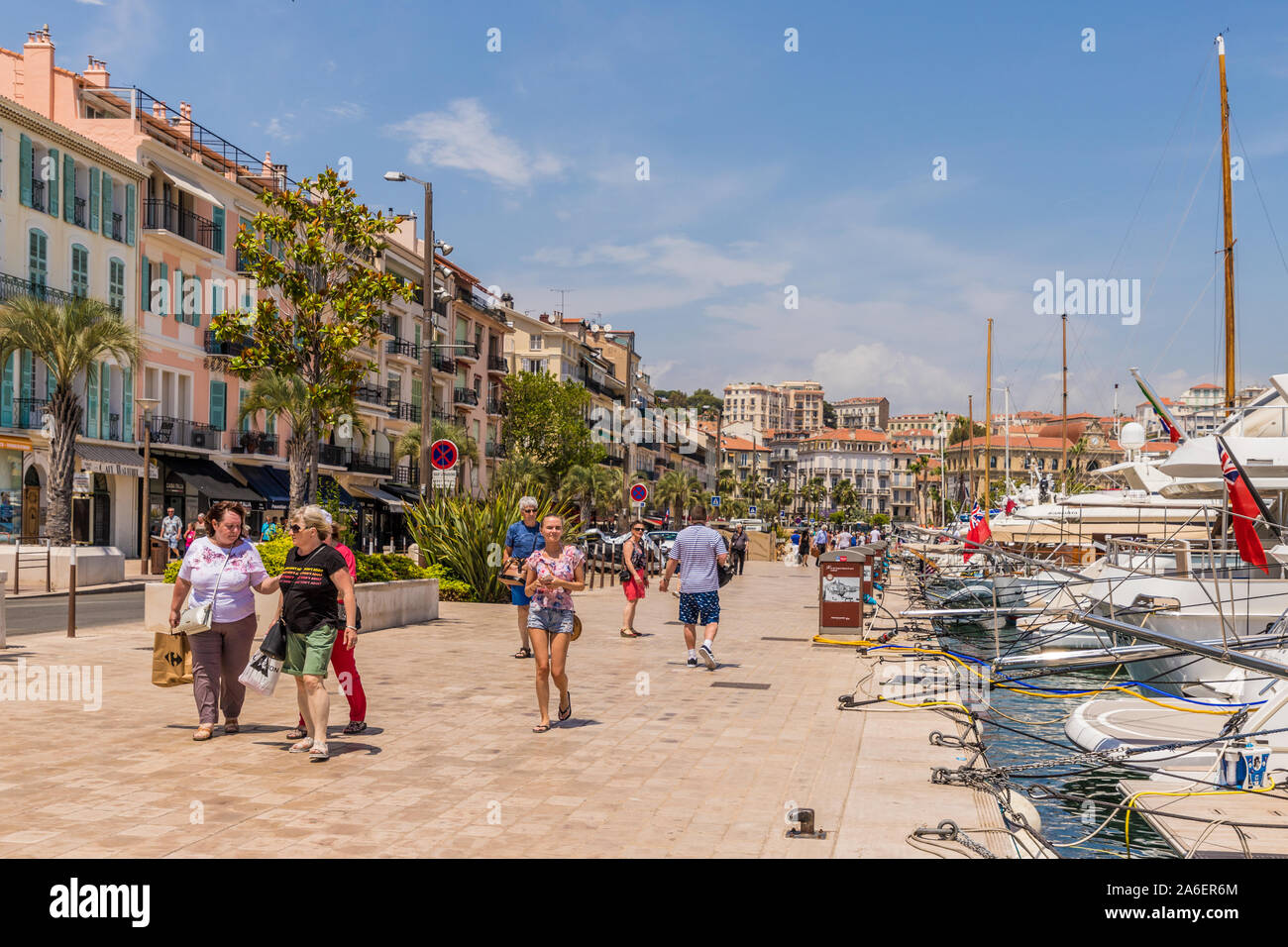 A typical view in Cannes in France Stock Photo - Alamy