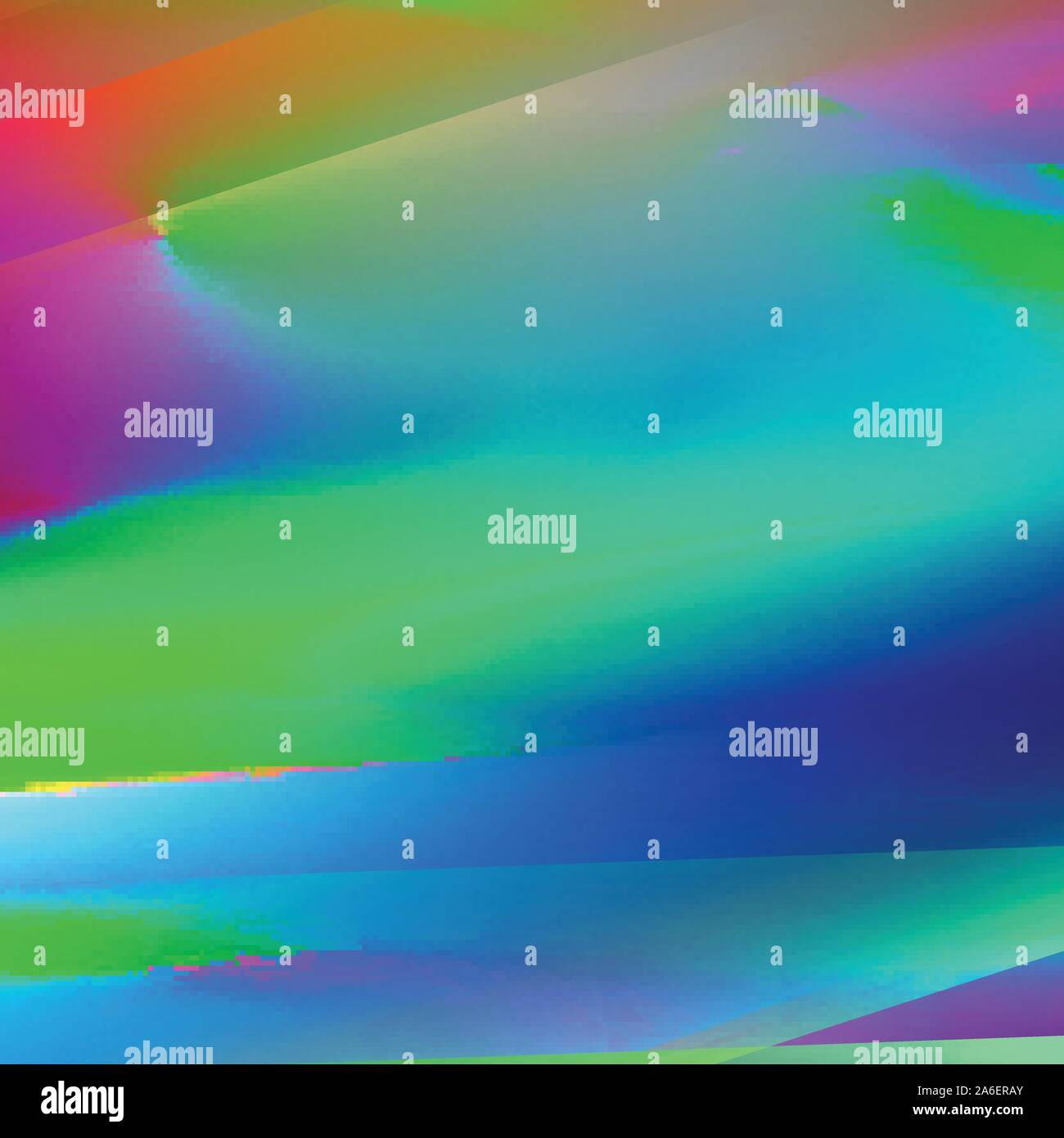 Glitch background with shiny glowing blurred colors flow Stock Vector ...