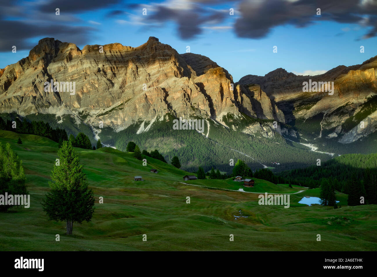 Pralongia above San Cassiano in the Italian Dolomites Stock Photo - Alamy