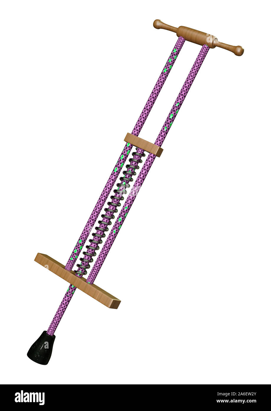 3D rendering of a pogo stick isolated on white background Stock Photo ...