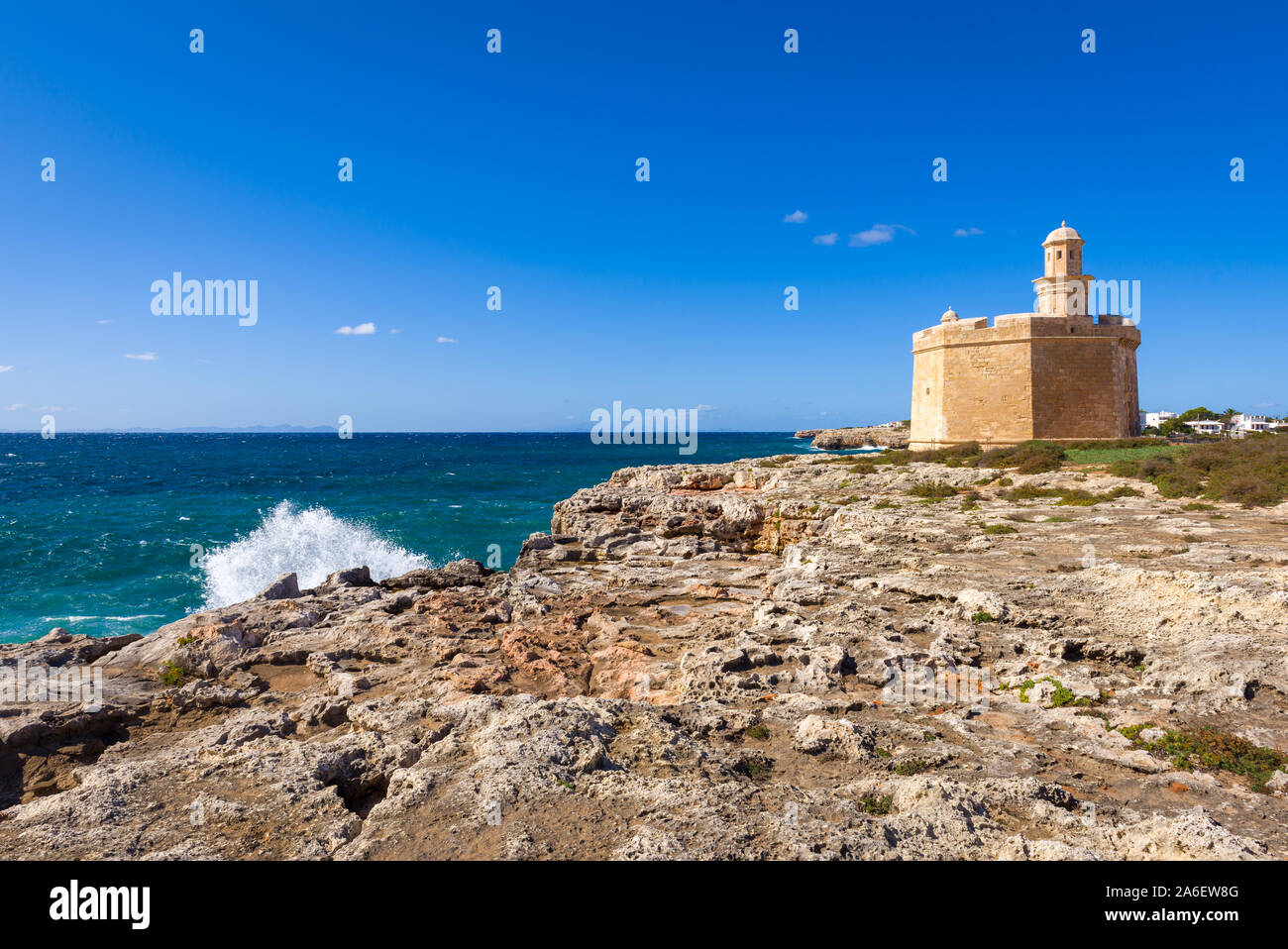 Castell de Sant Nicolau, the 17th century fortress at the entrance of ...