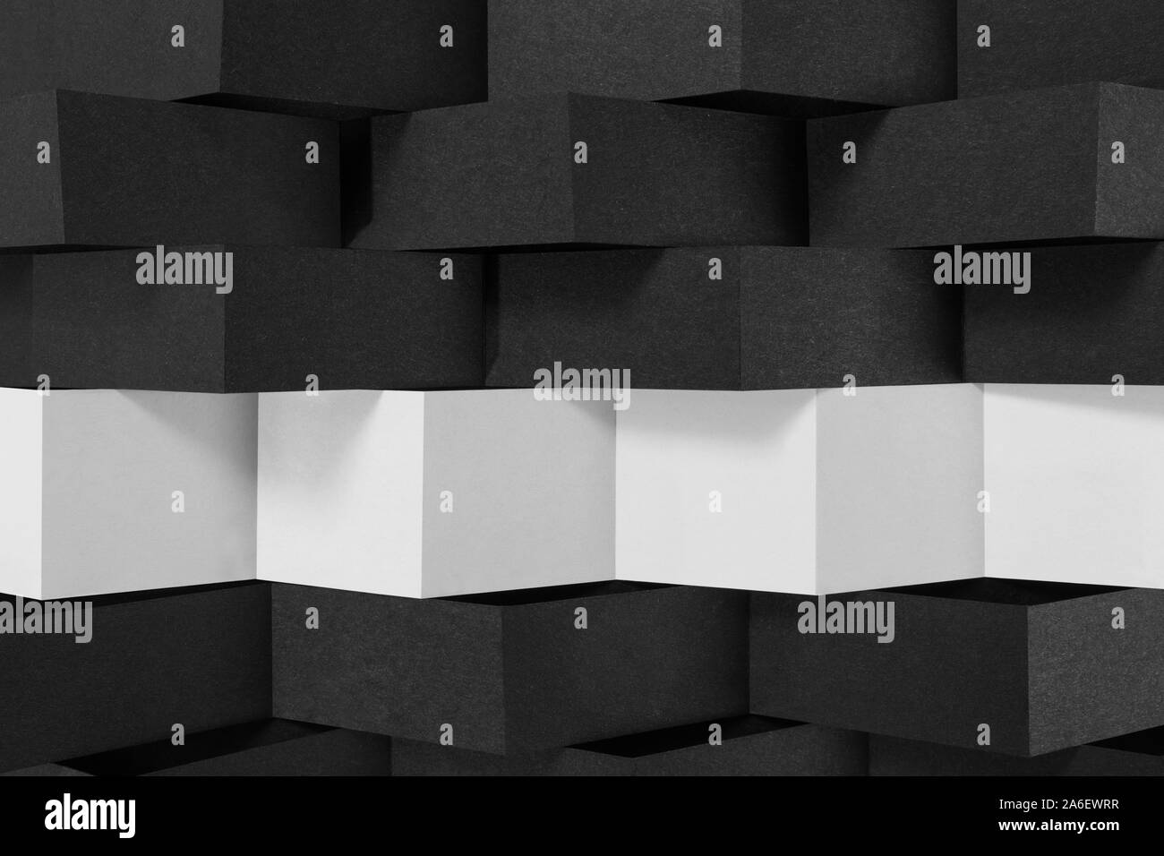 Abstract geometric composition with elements of paper, background Stock ...