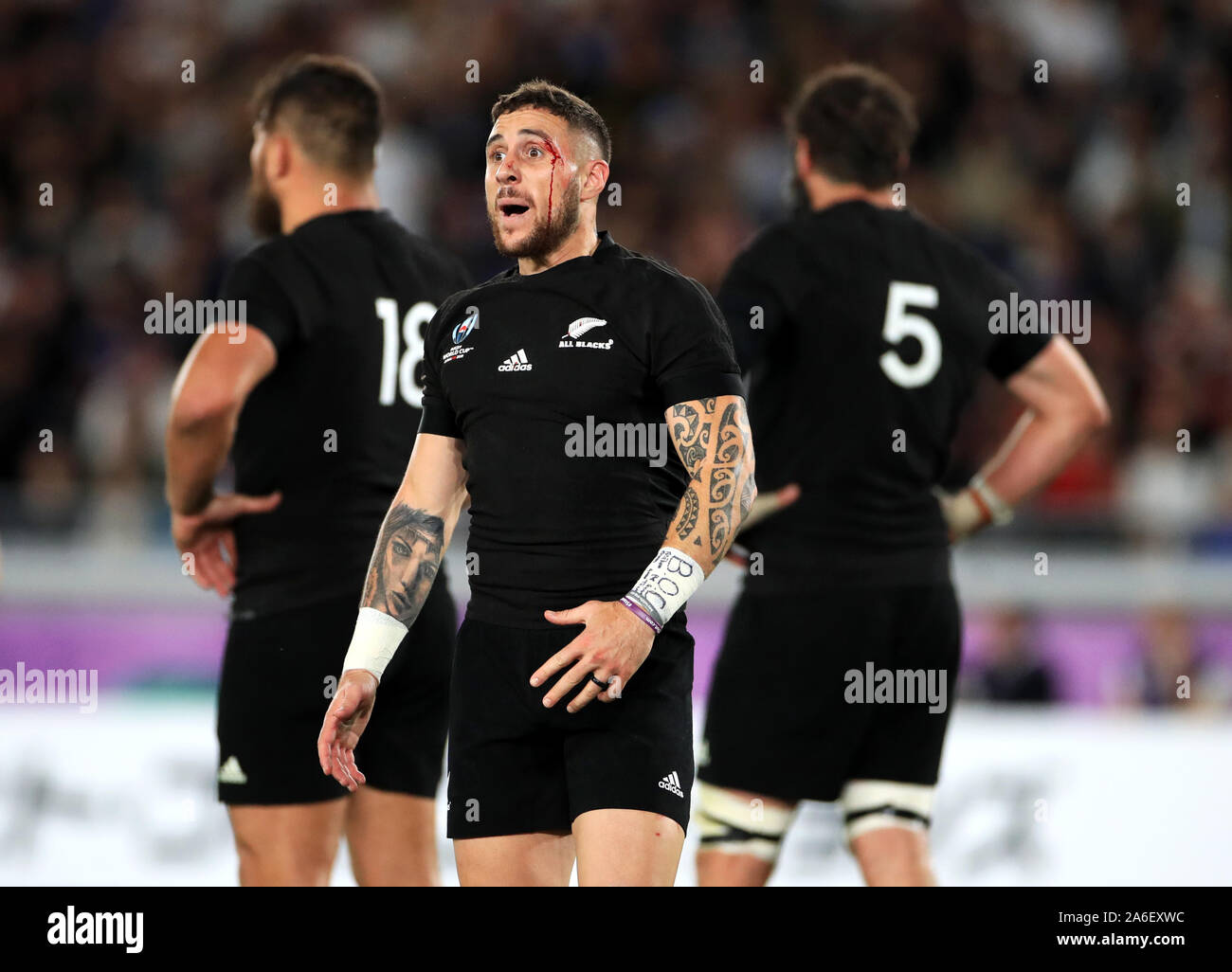 New Zealand's TJ Perenara during the 2019 Rugby World Cup Semi Final ...
