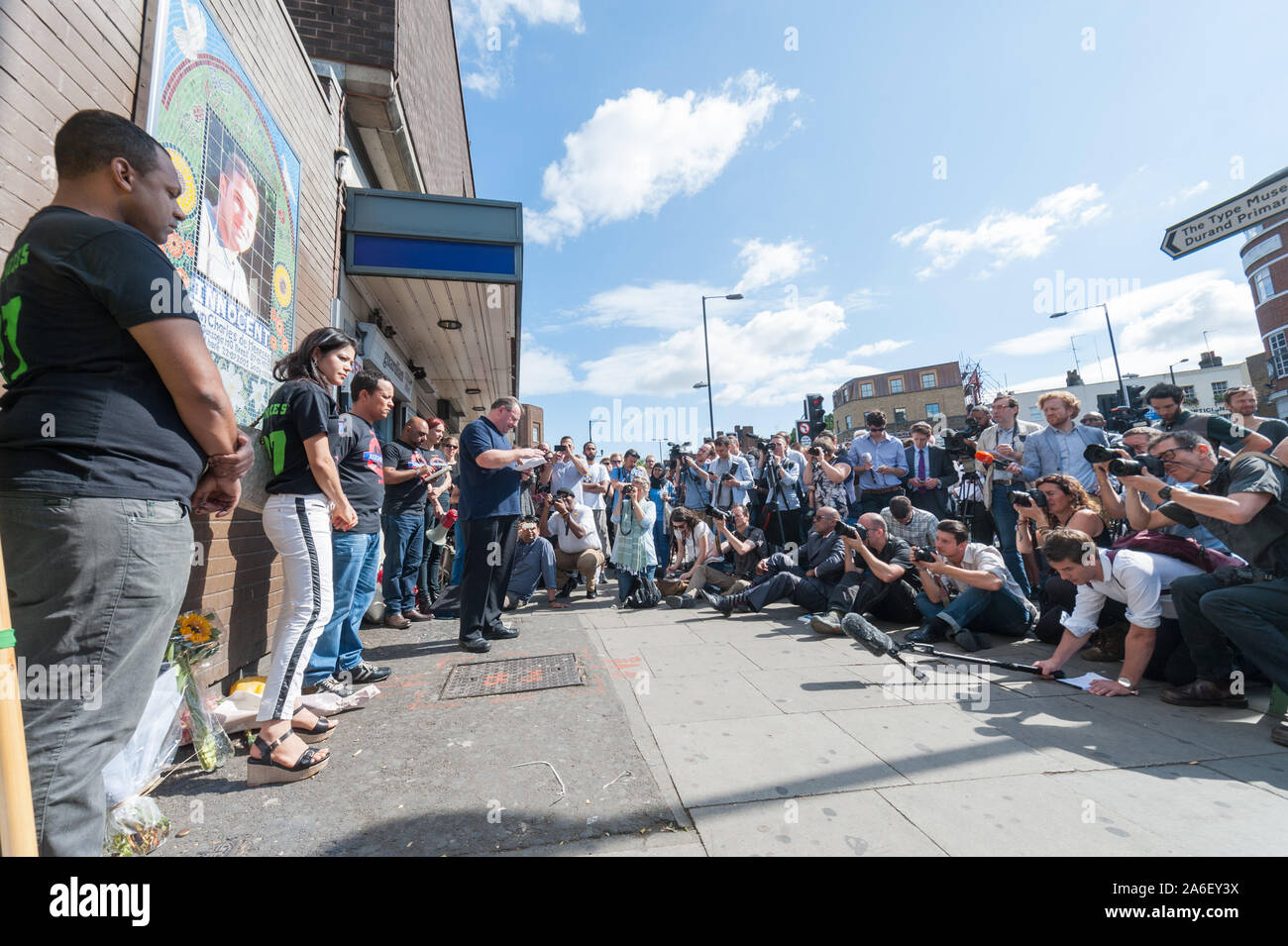 Stockwell Underground Station, London, UK. 22nd July, 2015. On the ...