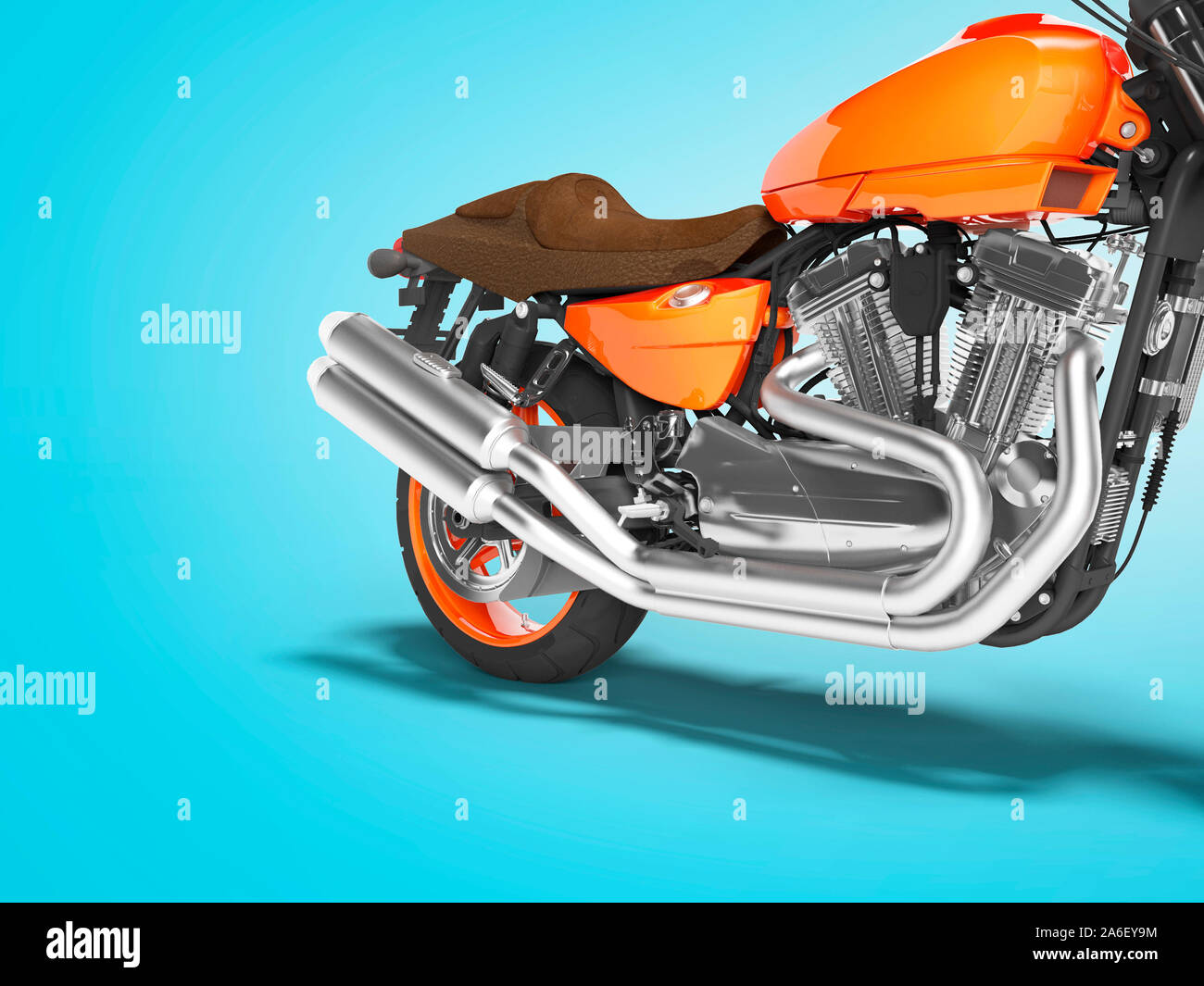 Orange Motorcycle Speed