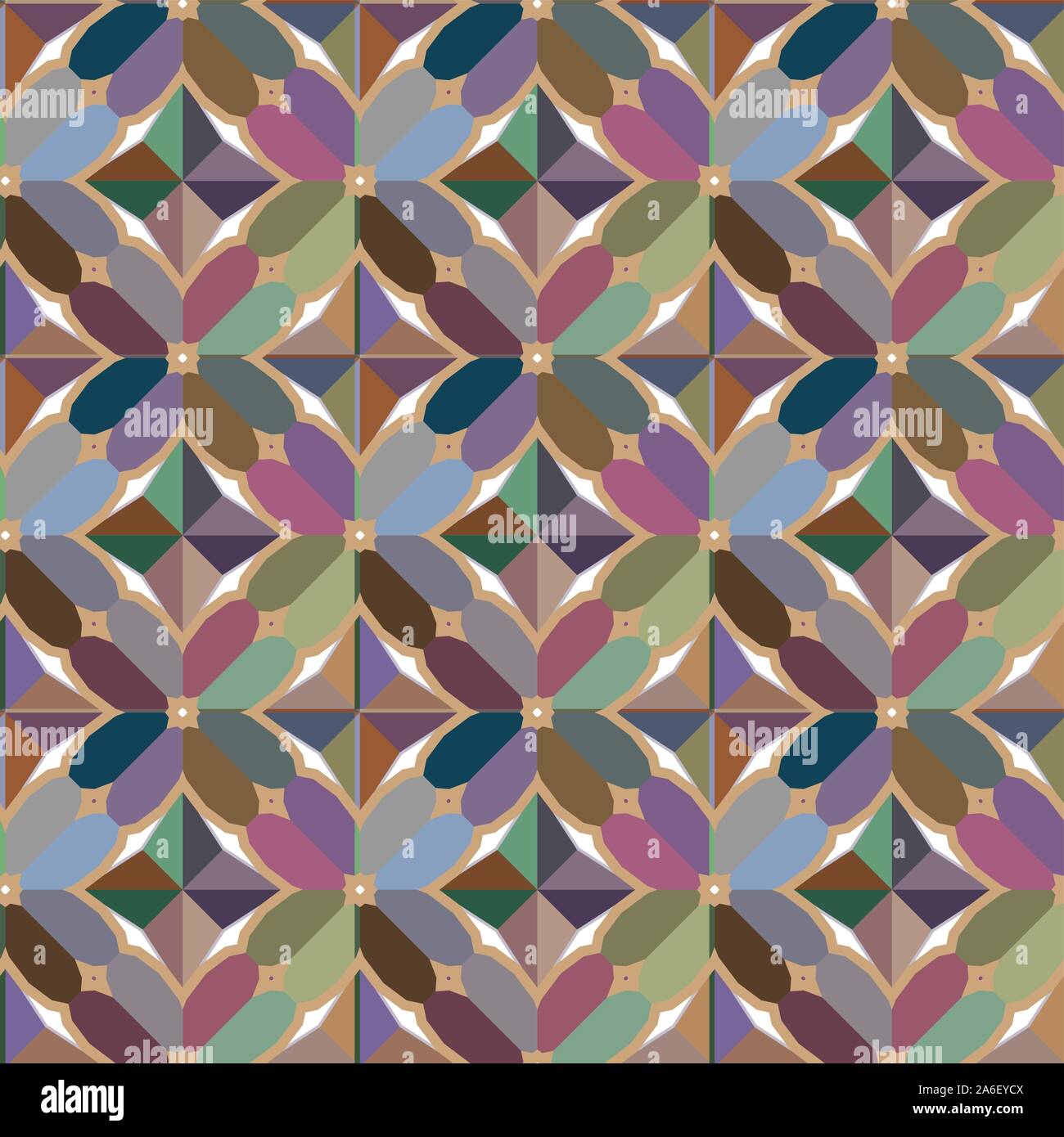 Seamless geometric ornamental vector pattern. Abstract background Stock ...