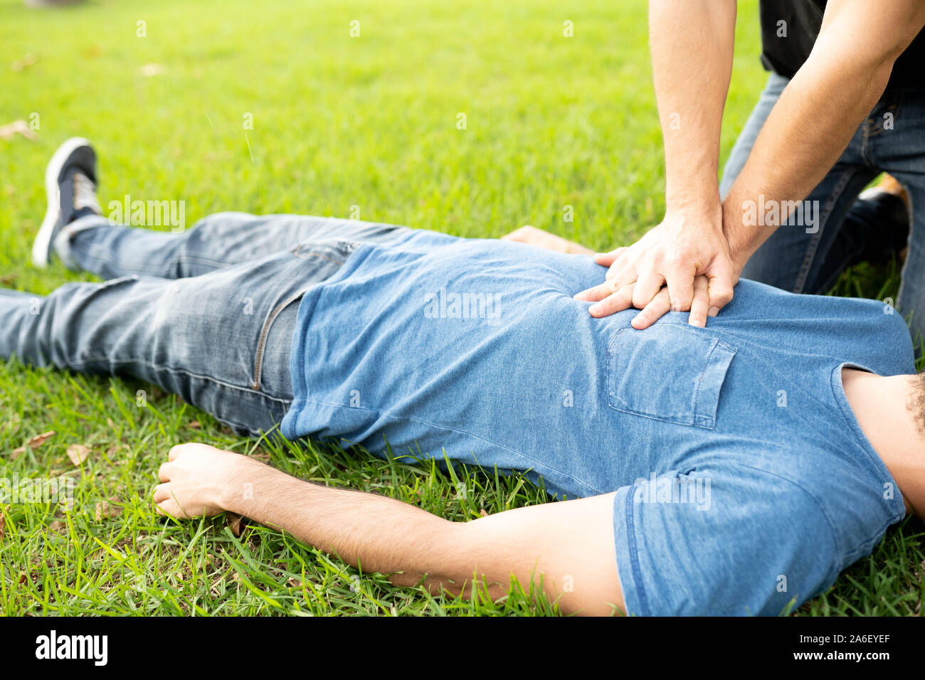 First Aid Emergency CPR rcp on Heart Attack Man , Resuscitation ...