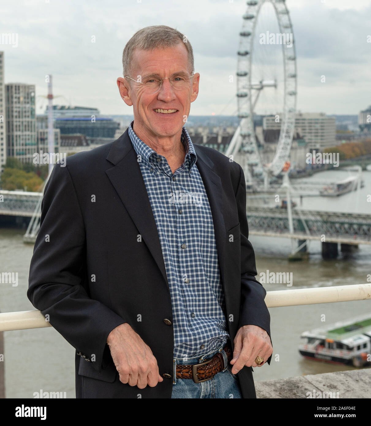 Retired U.S. army General Stanley McChrystal during a visit to London ...