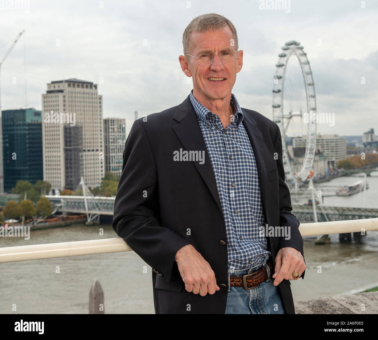 Retired U.S. army General Stanley McChrystal during a visit to London ...