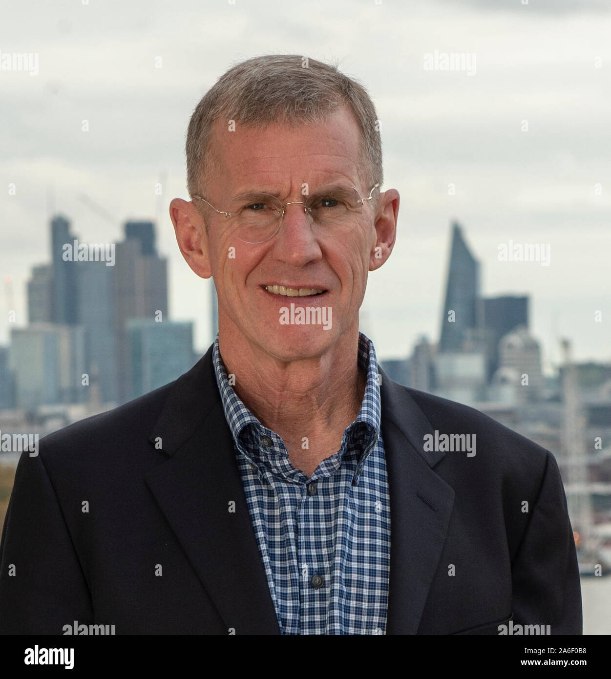 Retired U.S. army General Stanley McChrystal during a visit to London ...