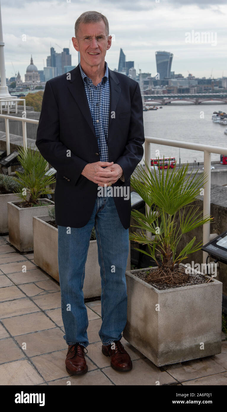 Retired U.S. army General Stanley McChrystal during a visit to London ...
