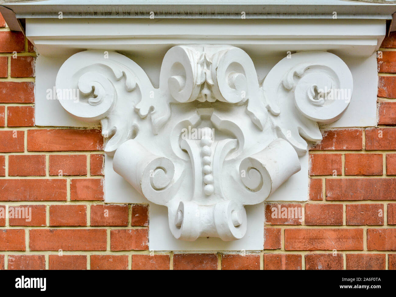 Vintage architectural stucco molding decorations of buildings wall ...