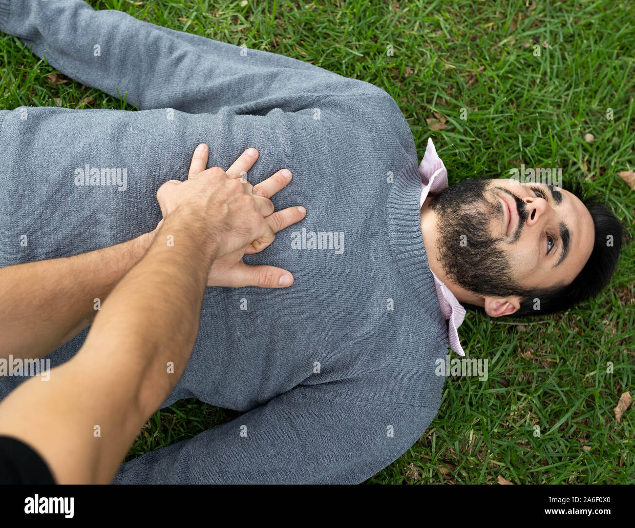 First Aid Emergency CPR rcp on Heart Attack Man , Resuscitation ...