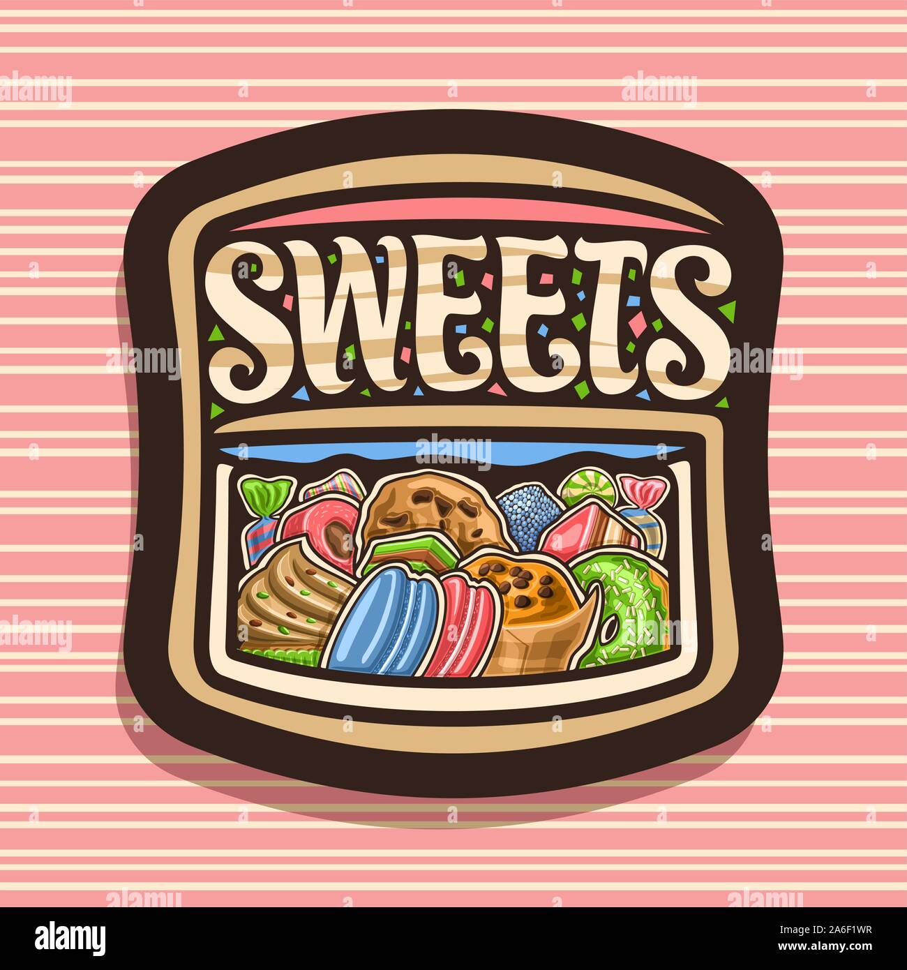 Cartoon wrapped candy hi-res stock photography and images - Alamy