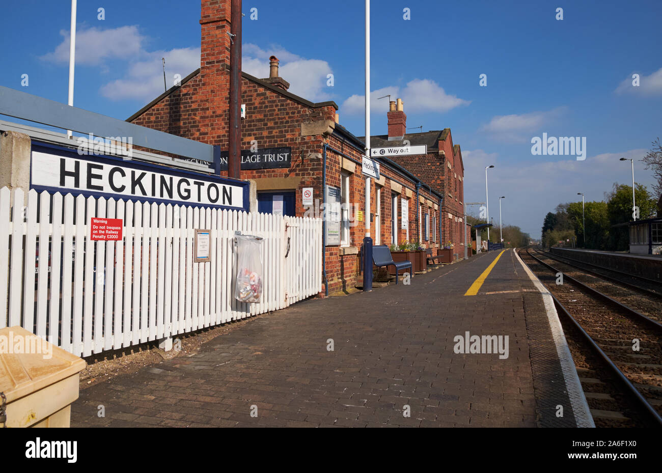 Heckington railway station, Lincolnshire, UK Stock Photo - Alamy
