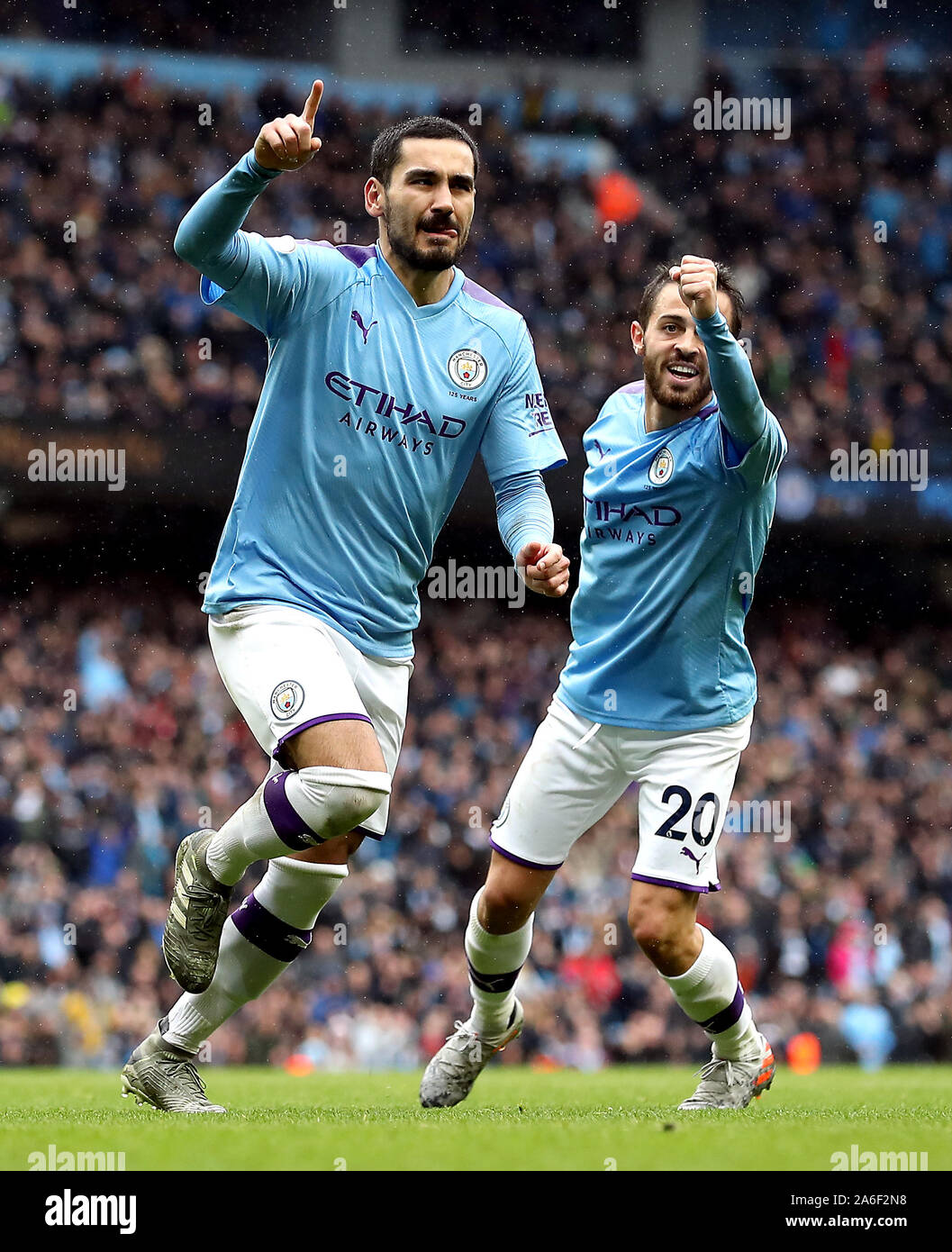 Manchester City's Ilkay Gundogan celebrates scoring his side's third ...