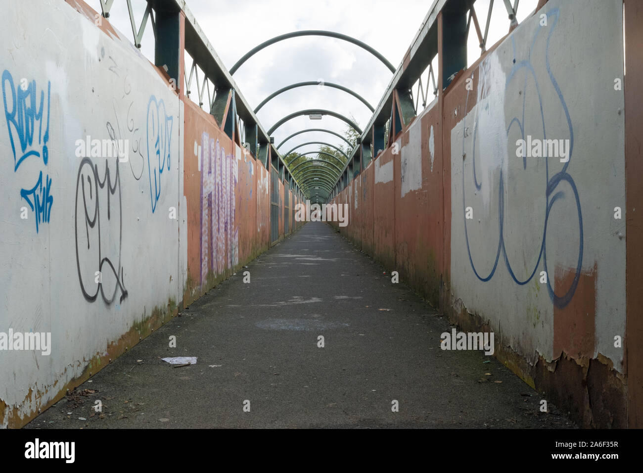 Enclosed footbridge hi-res stock photography and images - Alamy