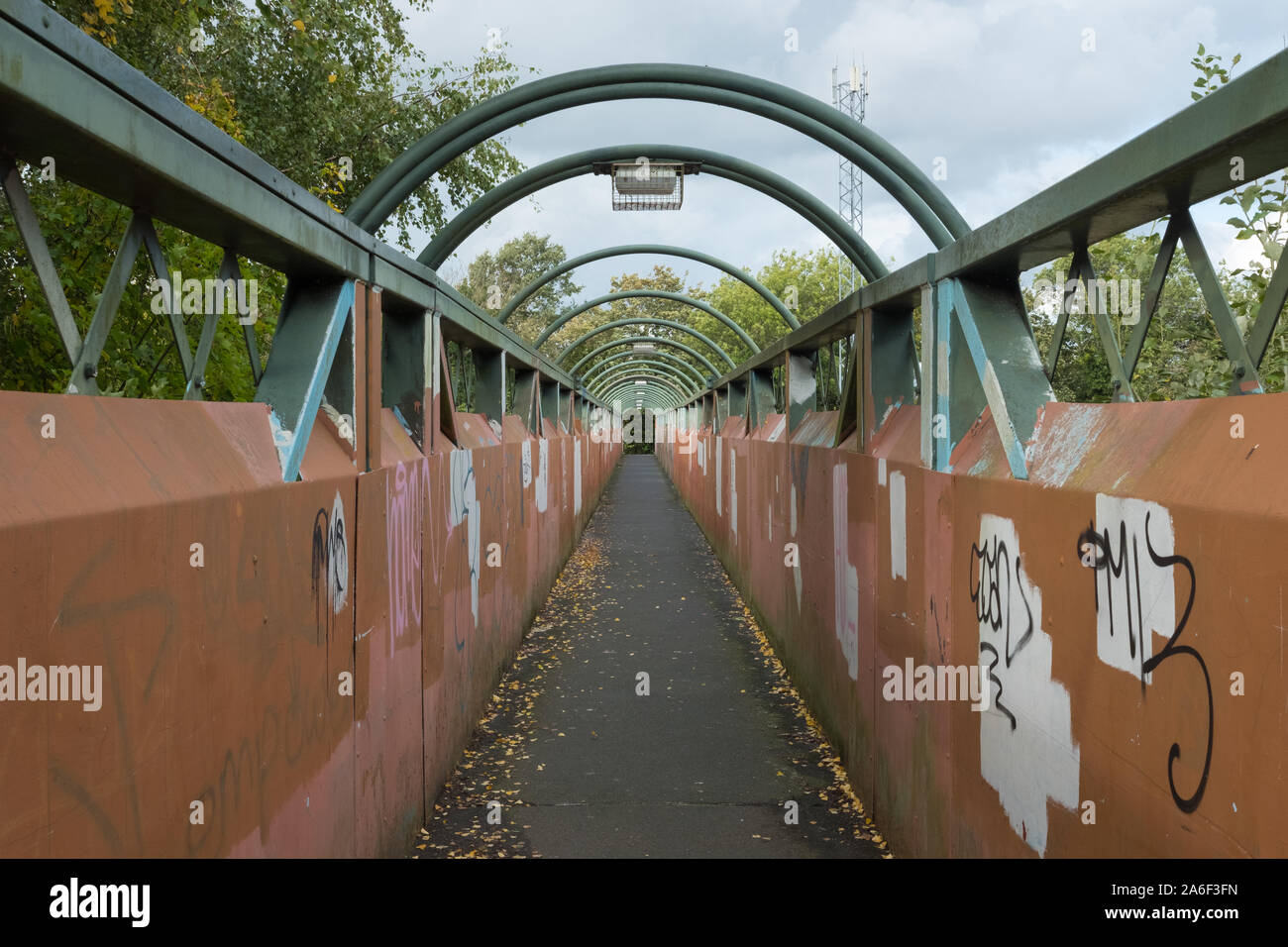 Enclosed footbridge hi-res stock photography and images - Alamy