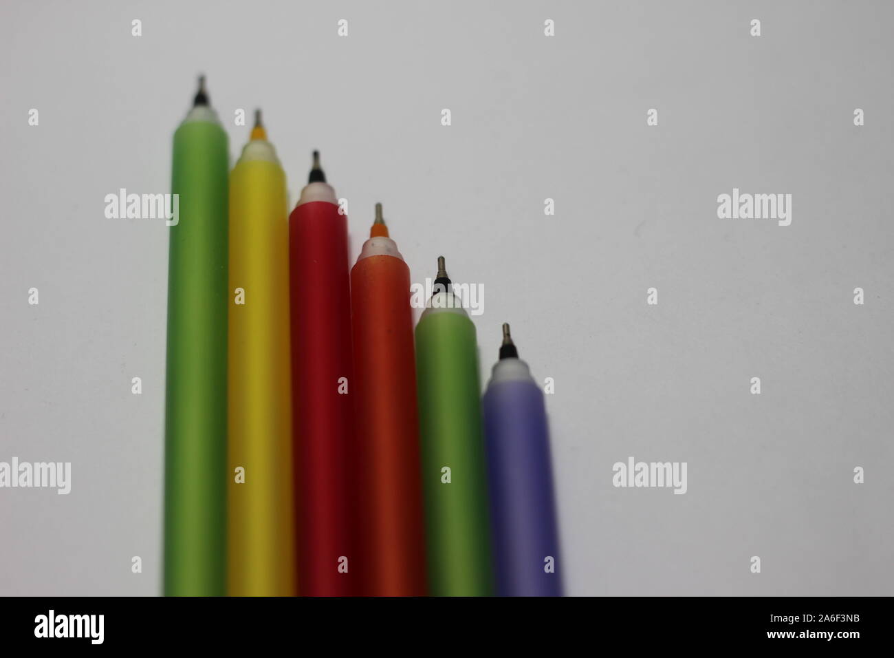 Good pens of different colors Stock Photo - Alamy