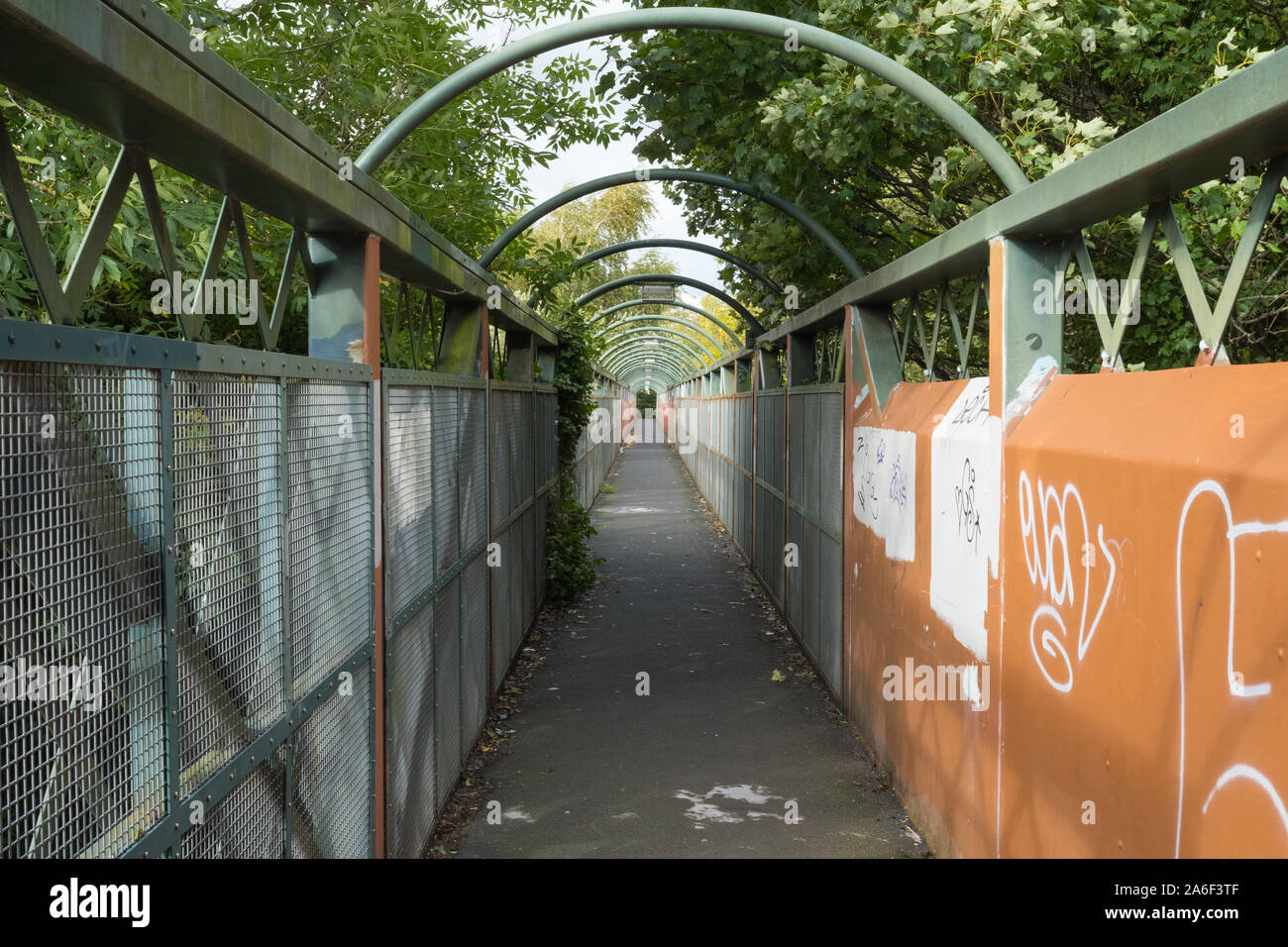 Enclosed footbridge hi-res stock photography and images - Alamy